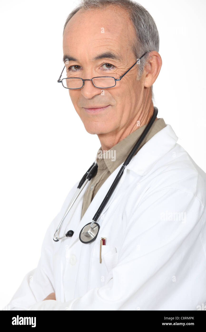 Portrait of an experienced doctor Stock Photo - Alamy