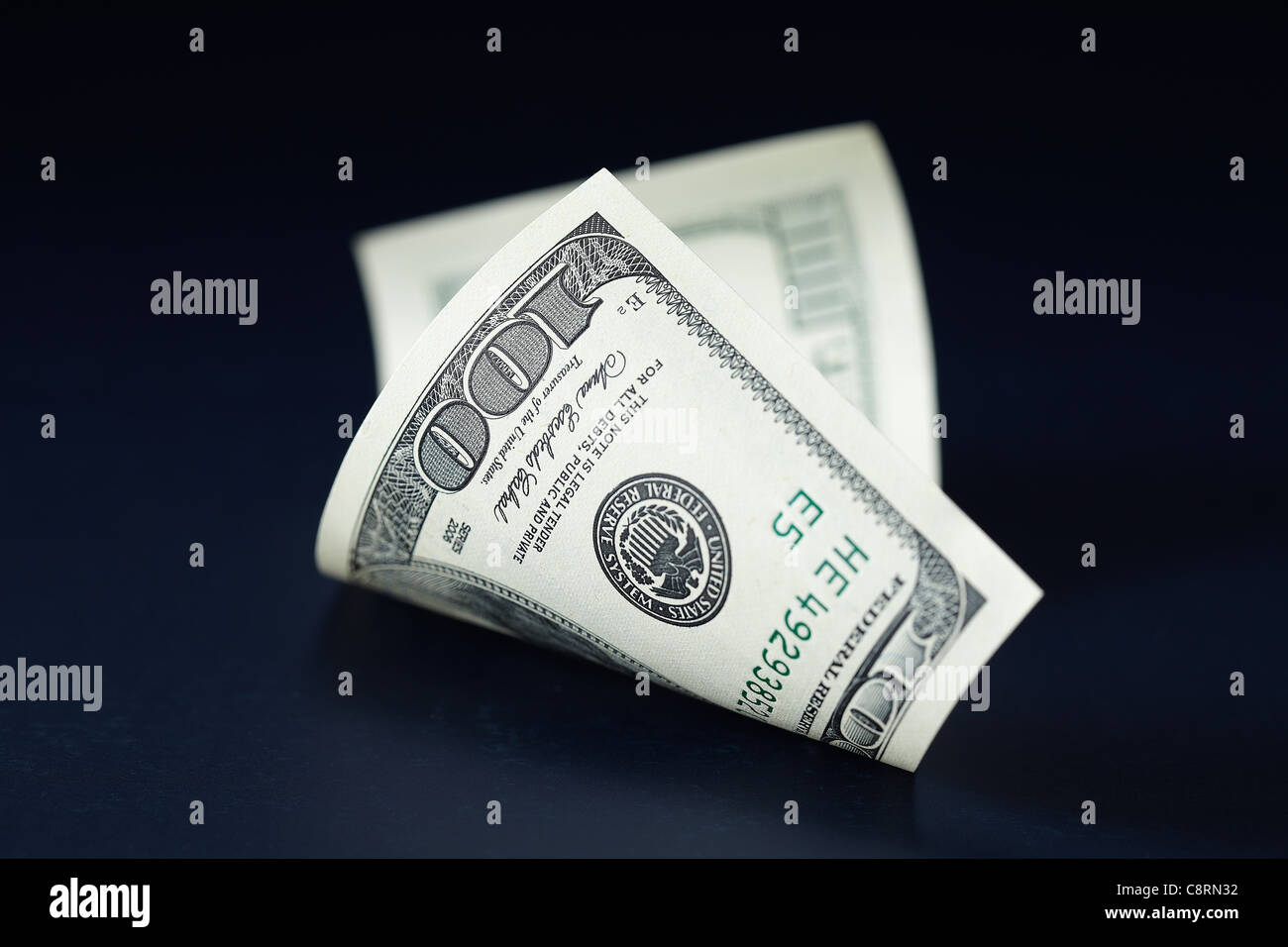 Close-up of folded currency note Stock Photo - Alamy
