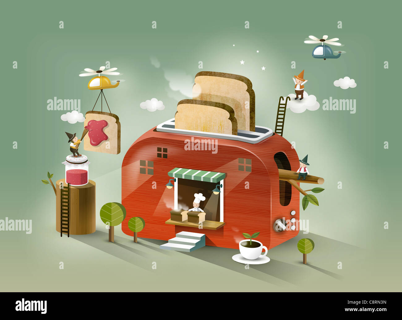 Bakery shop background hi-res stock photography and images - Alamy