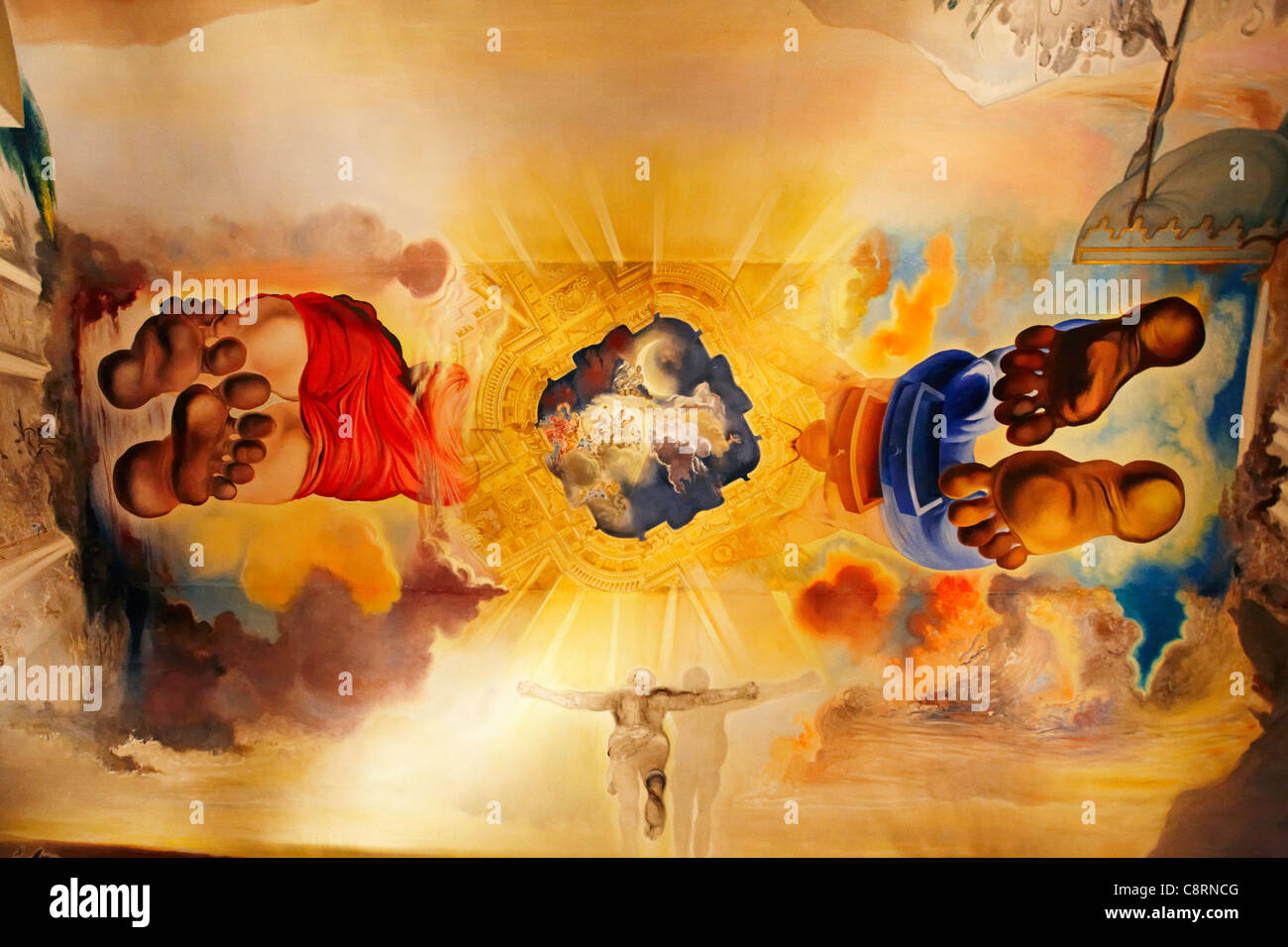 Painted ceiling in the Palace of the Wind Room at Theatre-Museum of ...