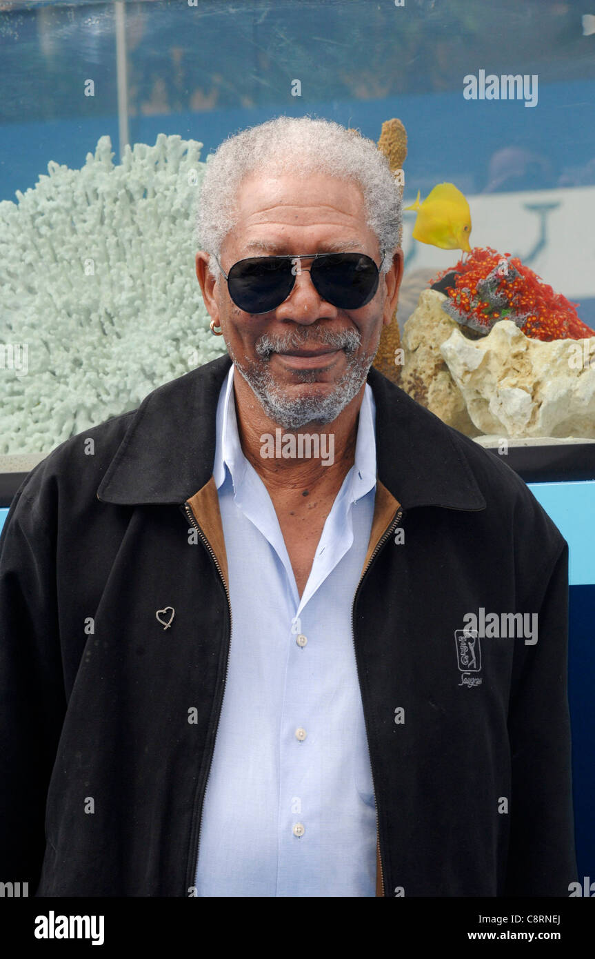 Morgan Freeman at arrivals for DOLPHIN TALE Premiere, Village Theatre ...