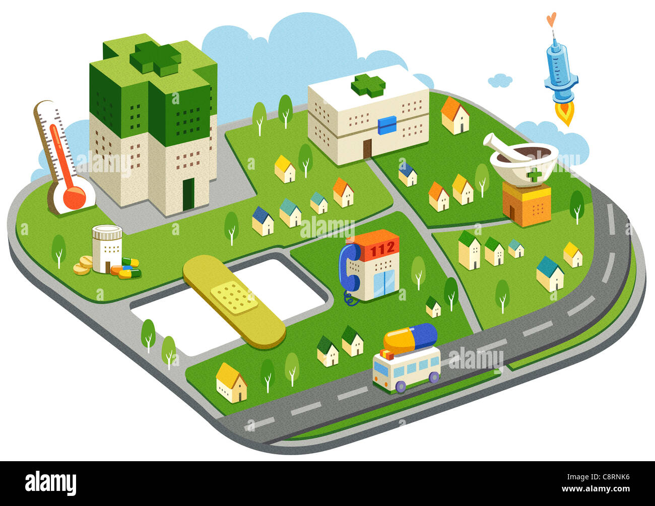 Hospital And Service Stock Photo - Alamy