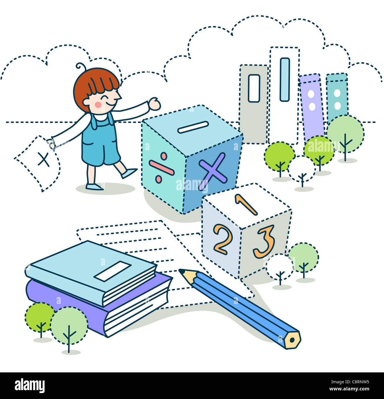 Math symbols Cut Out Stock Images & Pictures - Alamy