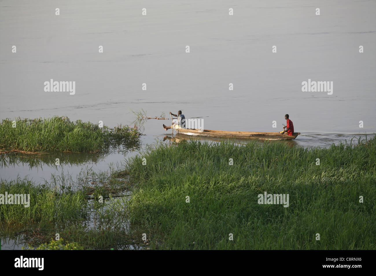 fishermen at work in Chad Stock Photo - Alamy