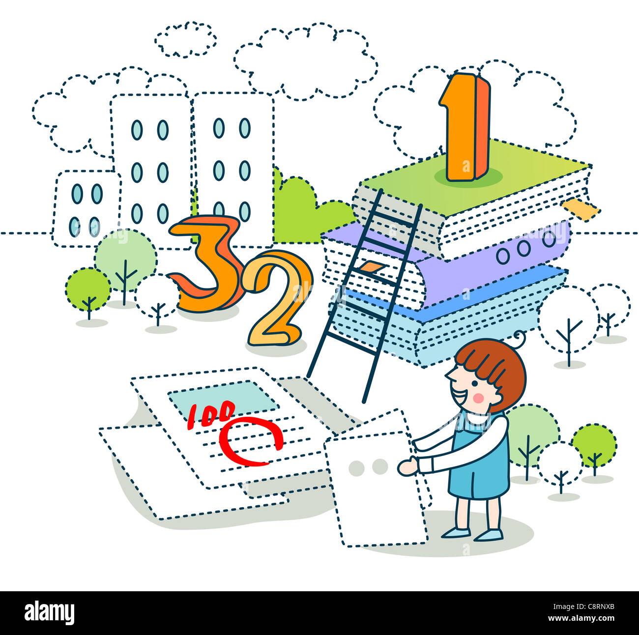 Learning steps of success Stock Photo - Alamy