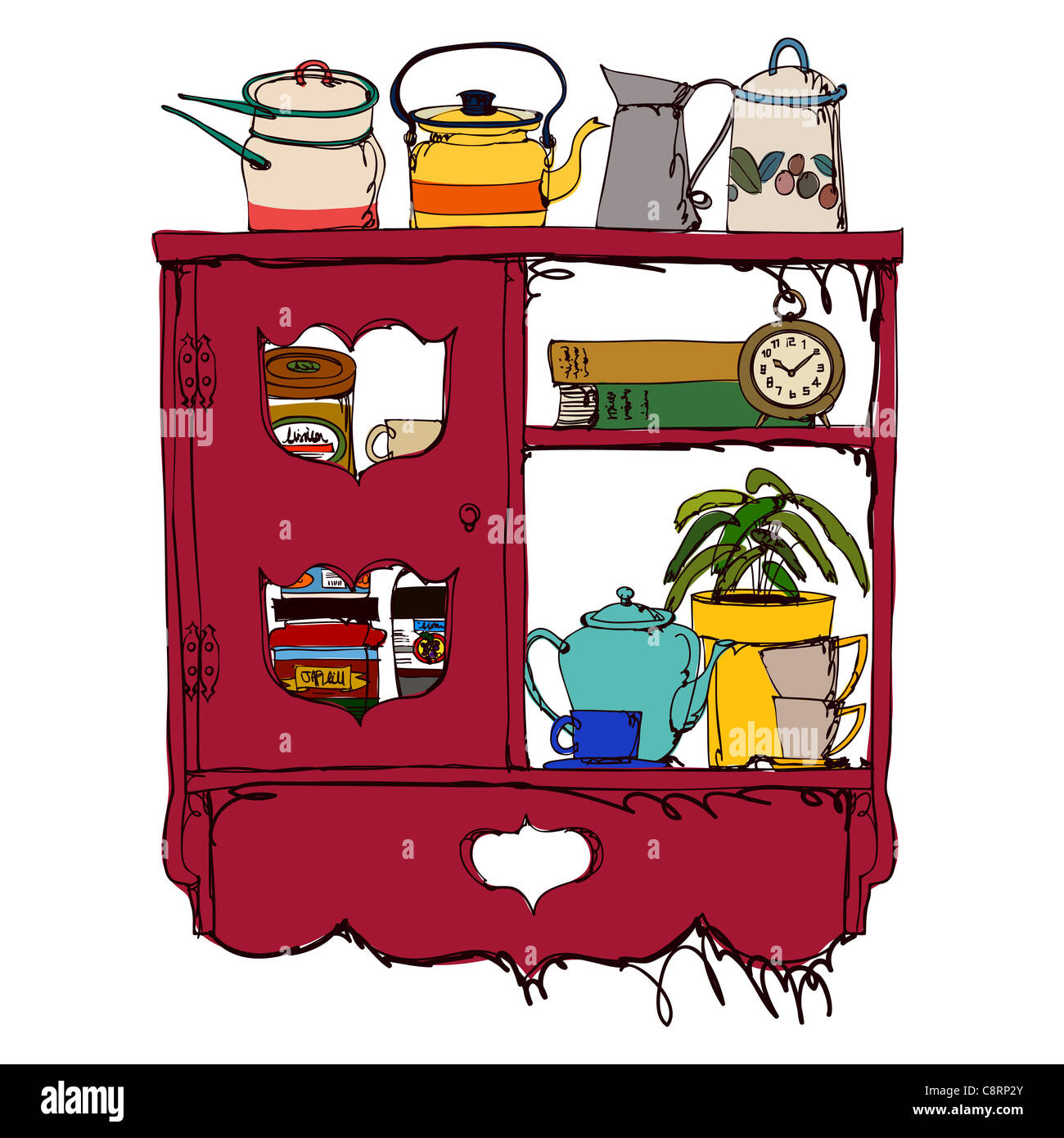 Shelf indoor Cut Out Stock Images & Pictures - Alamy