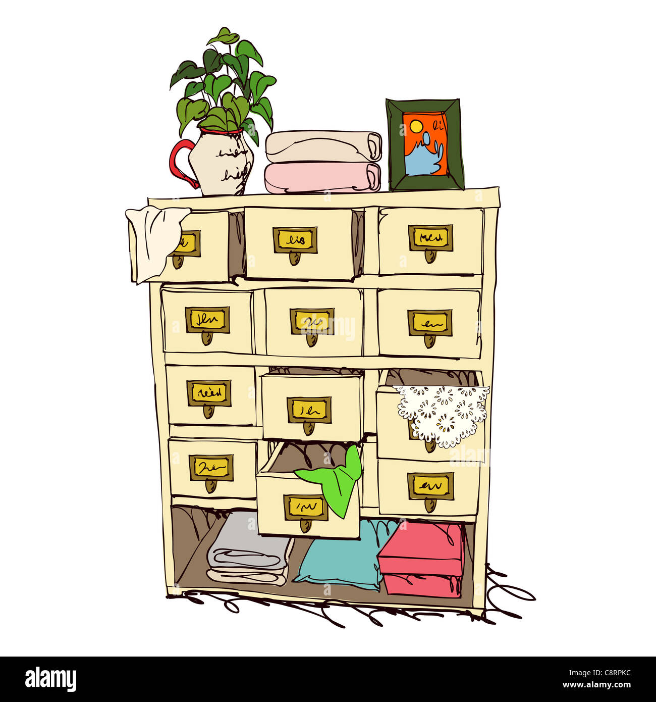 Vintage locker plant Cut Out Stock Images & Pictures - Alamy