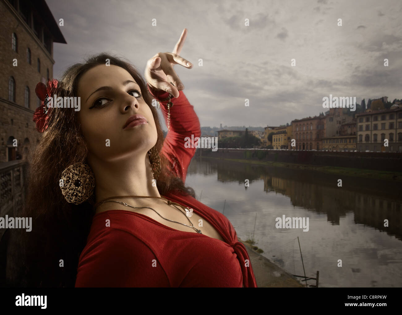 Italian woman in traditional dress hi-res stock photography and images ...