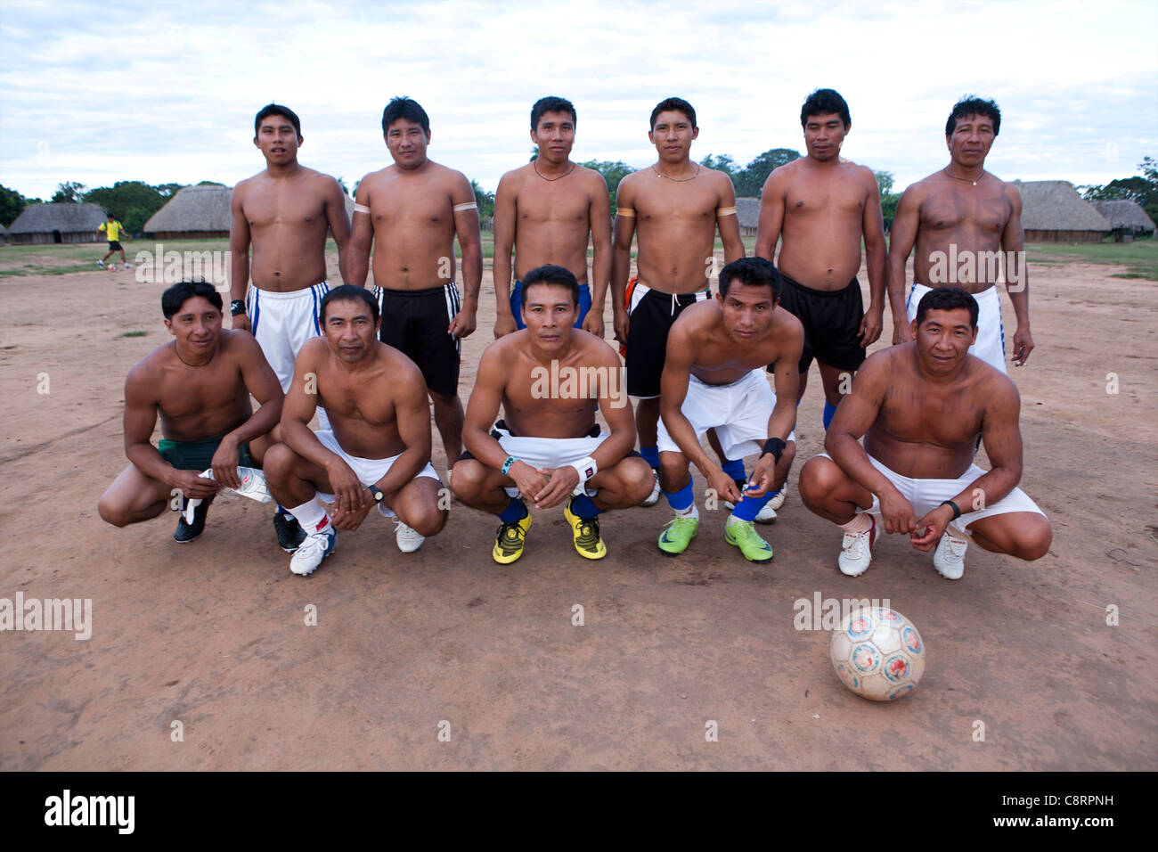 Xingu indians in the Amazone, Brazil Stock Photo - Alamy