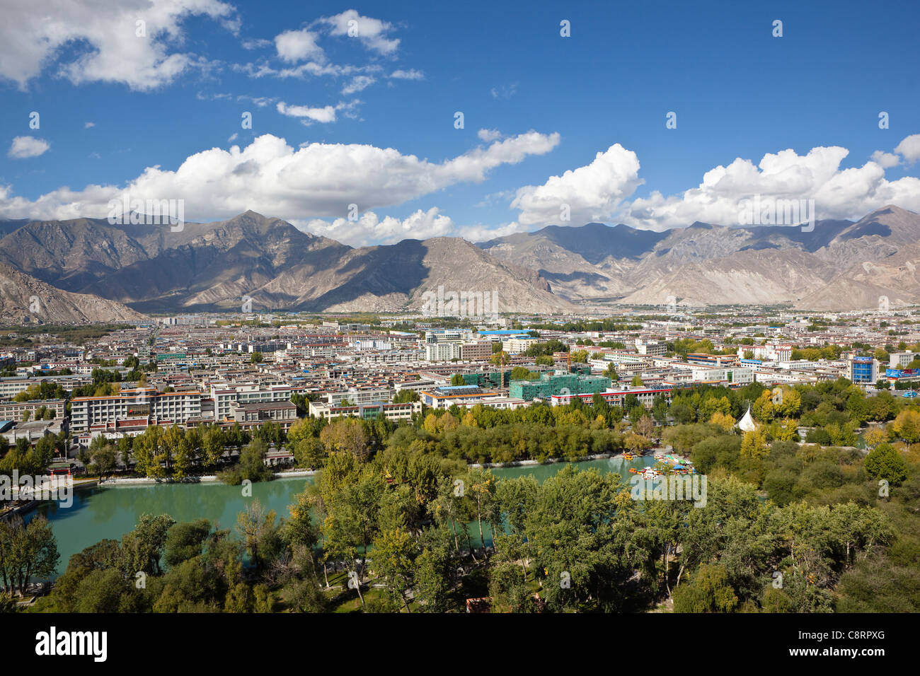 tibet: the city of lhasa Stock Photo - Alamy