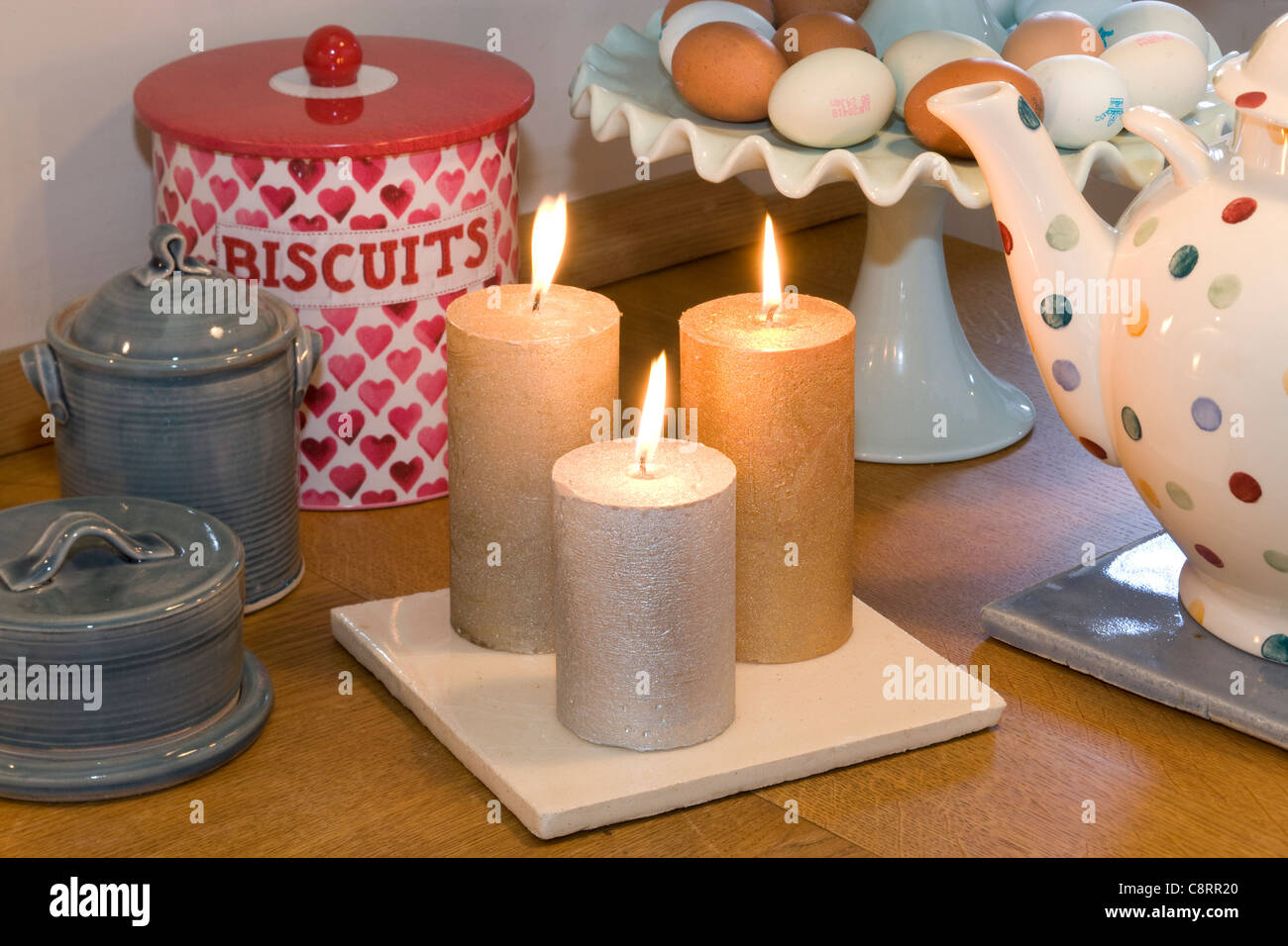 kitchen table scene Stock Photo - Alamy