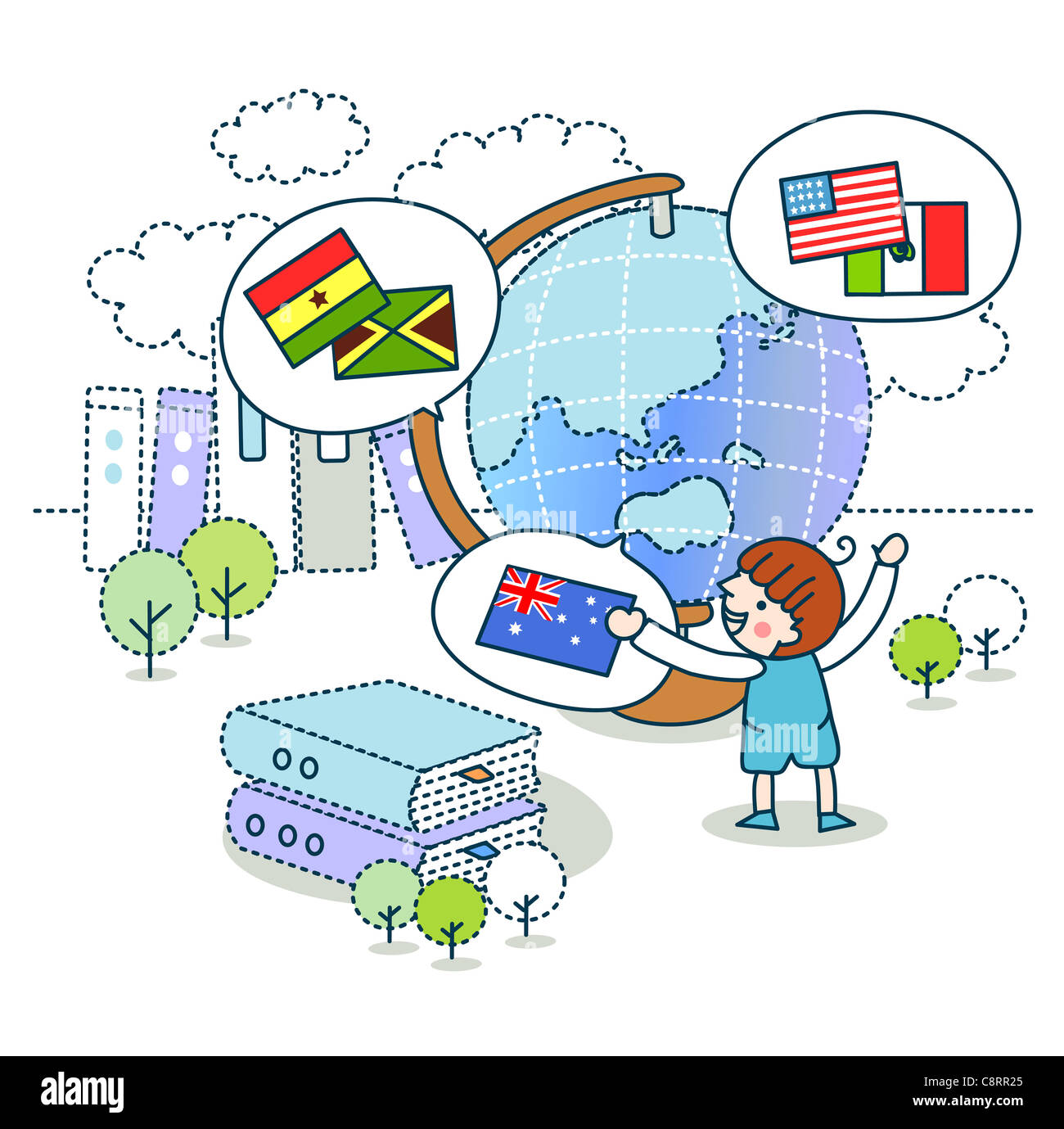 Studying american Cut Out Stock Images & Pictures - Alamy