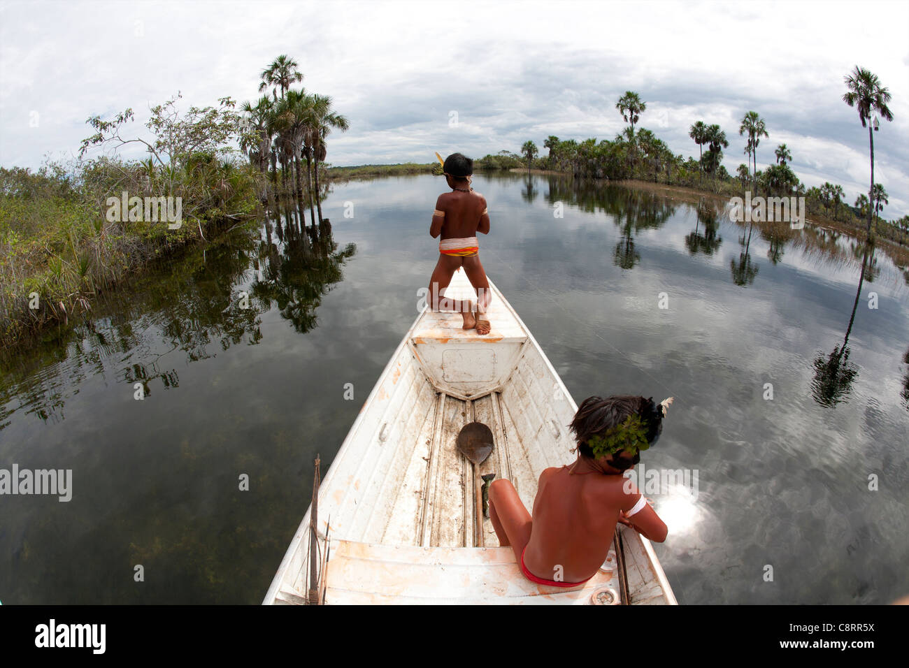 Xingu indians in amazone brazil hi-res stock photography and images - Alamy