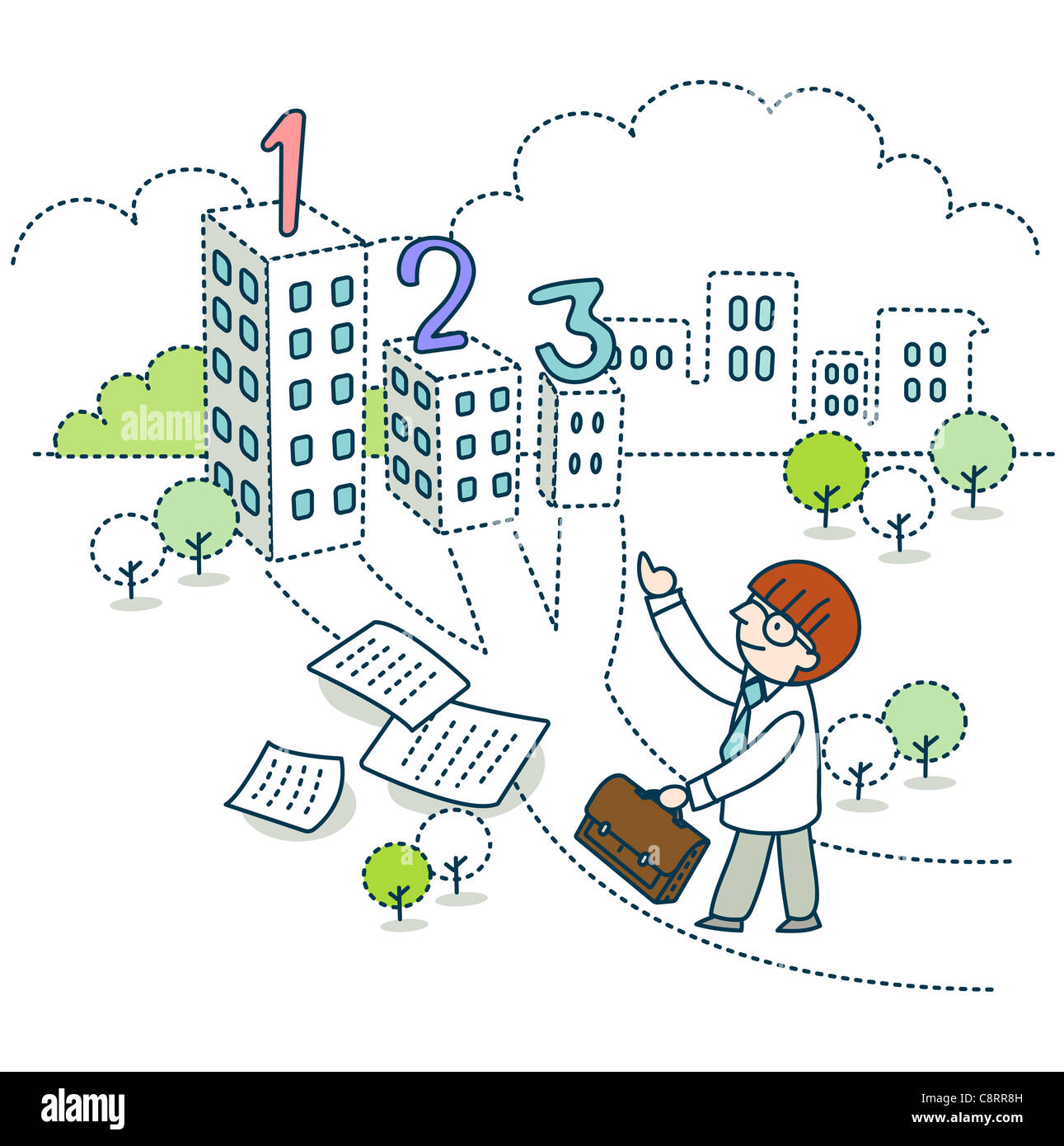 Businessman going for a job interview Stock Photo - Alamy