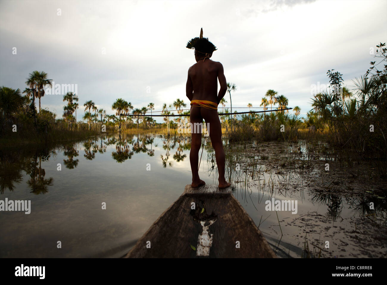 Xingu indians in the Amazone, Brazil Stock Photo - Alamy