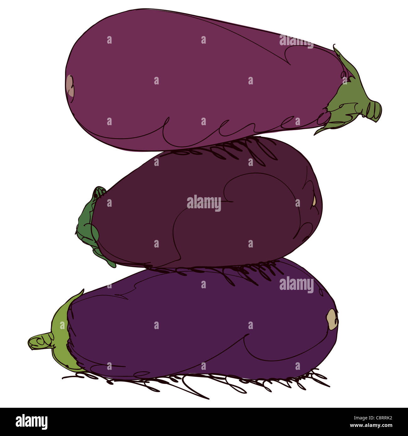 Brinjal color colour hi-res stock photography and images - Alamy