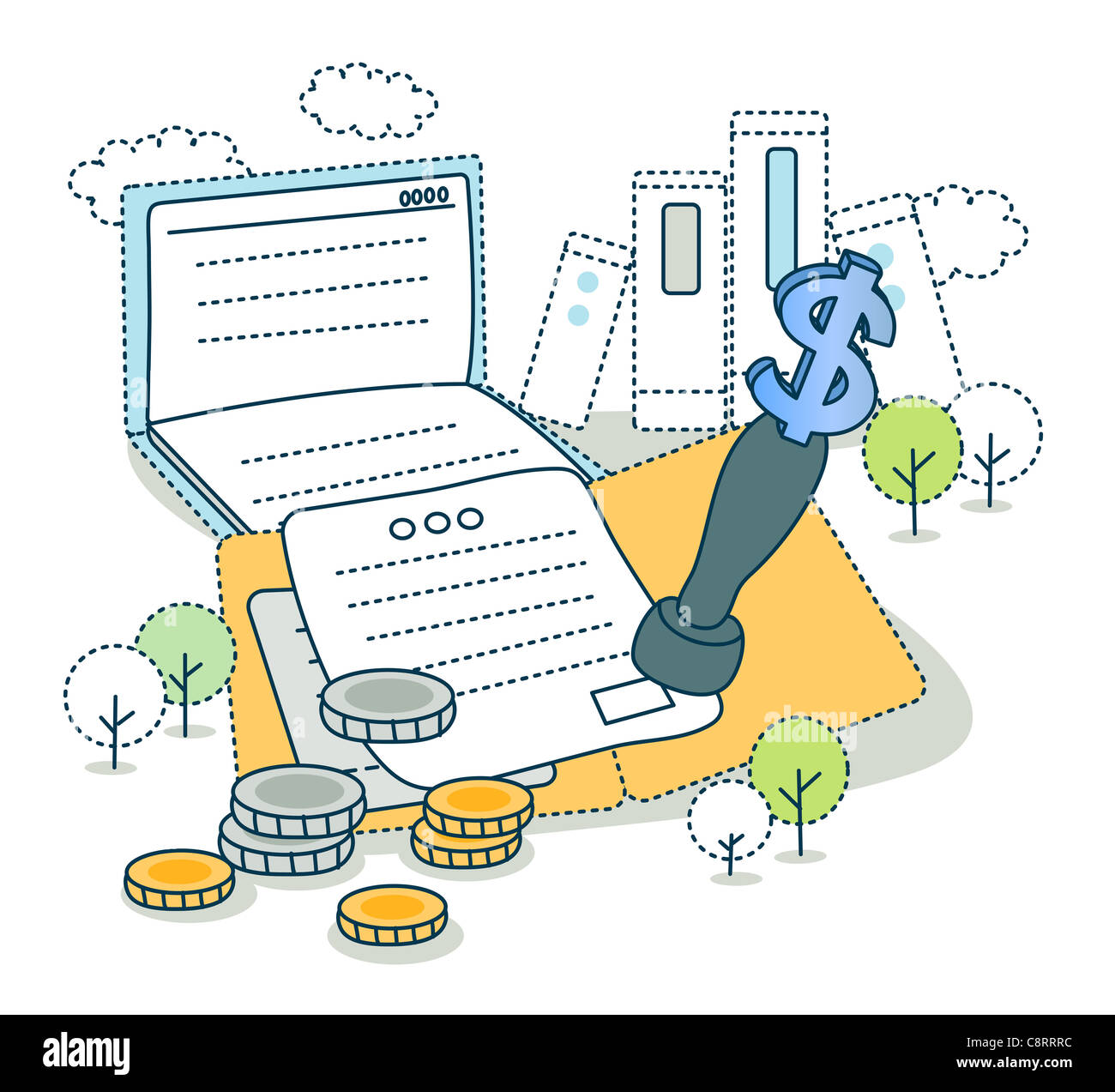 Received stamp hi-res stock photography and images - Alamy