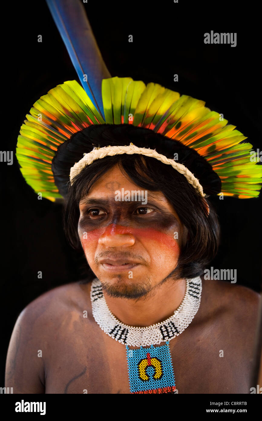 Xingu indians in amazone brazil hi-res stock photography and images - Alamy