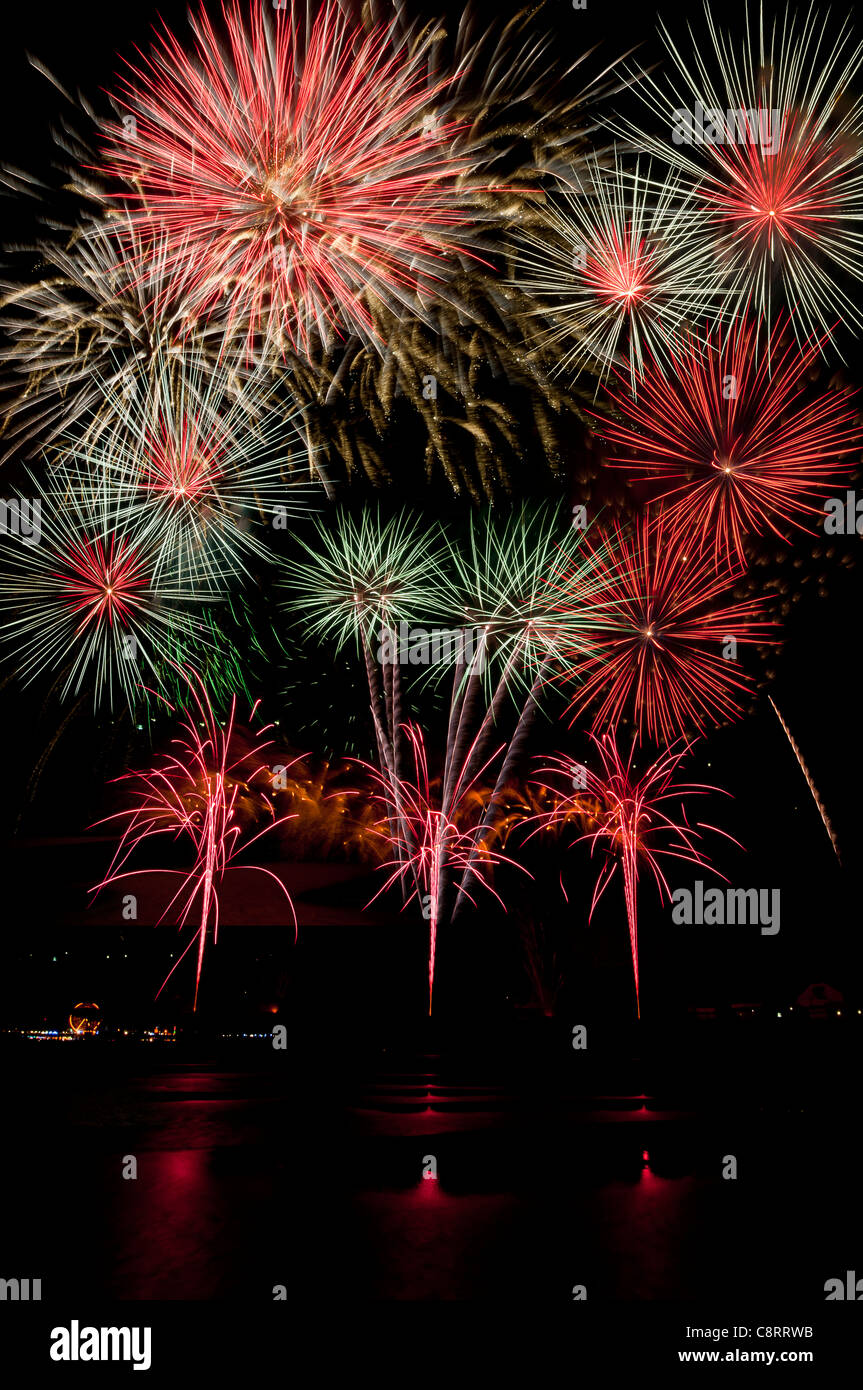 firework display, blackpool,lancashire,england,uk,europe Stock Photo ...