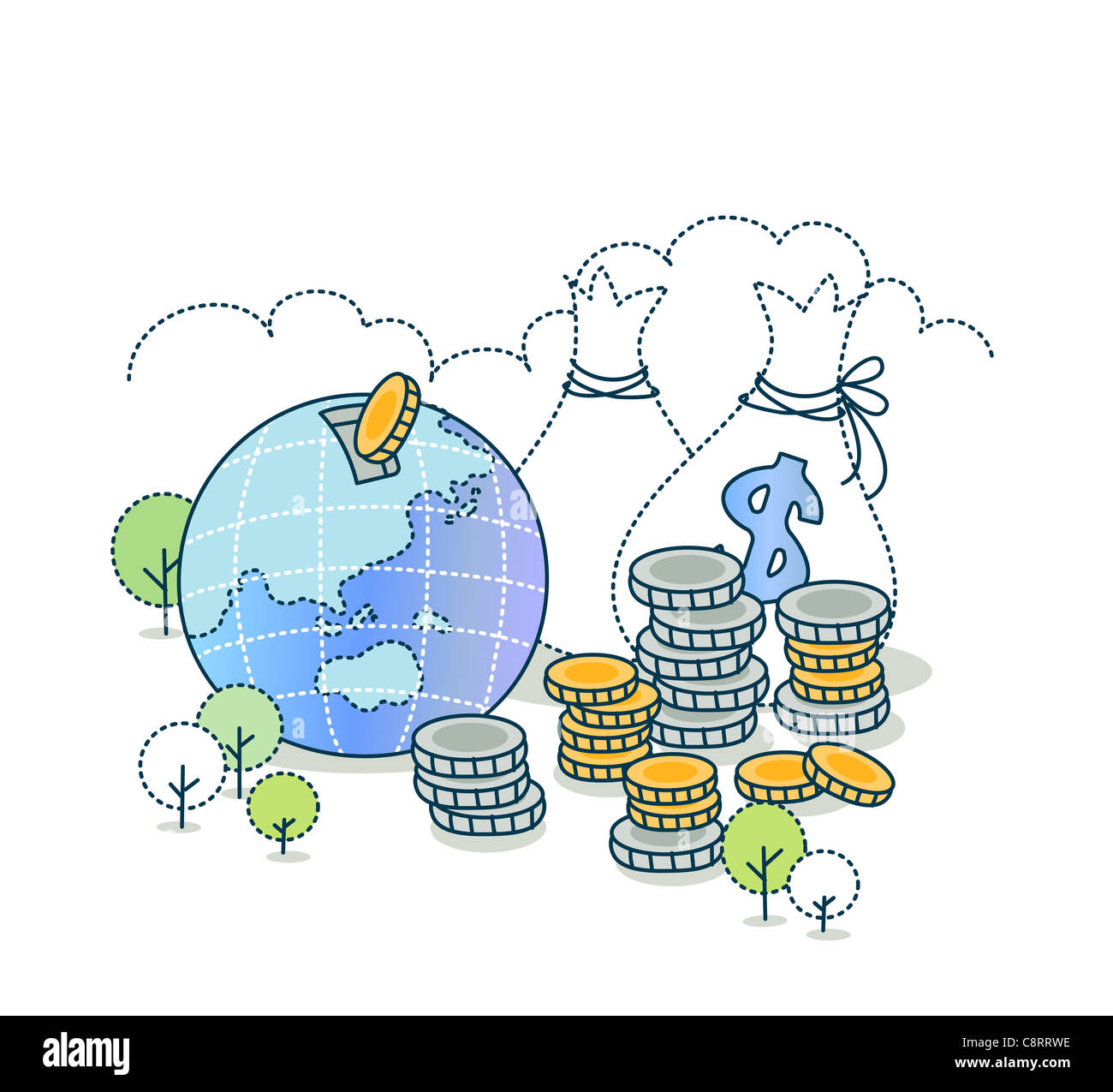 Money for economic purpose Stock Photo - Alamy