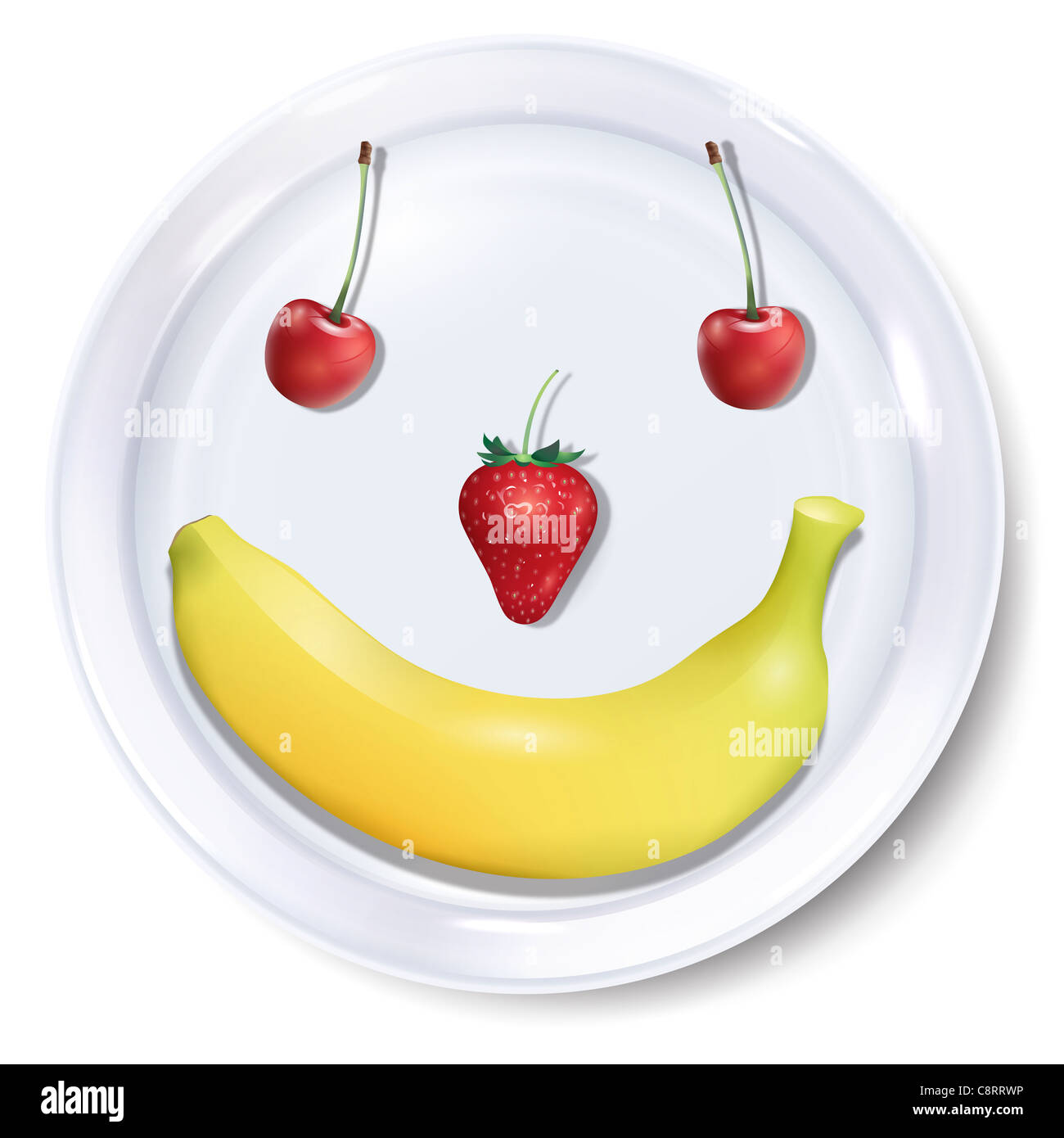 Banana cherry hi-res stock photography and images - Alamy