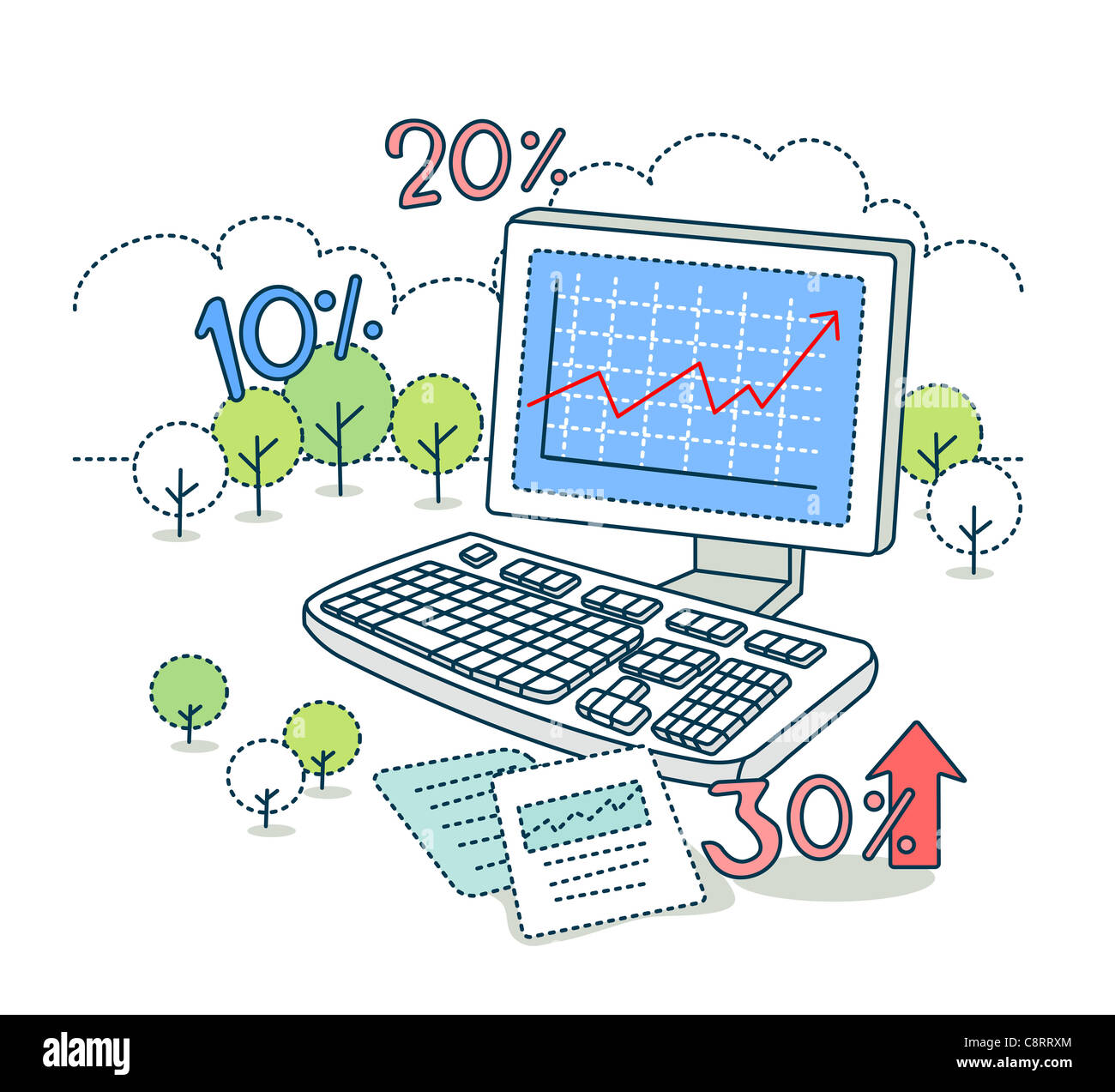 Concept of financial growth Stock Photo - Alamy