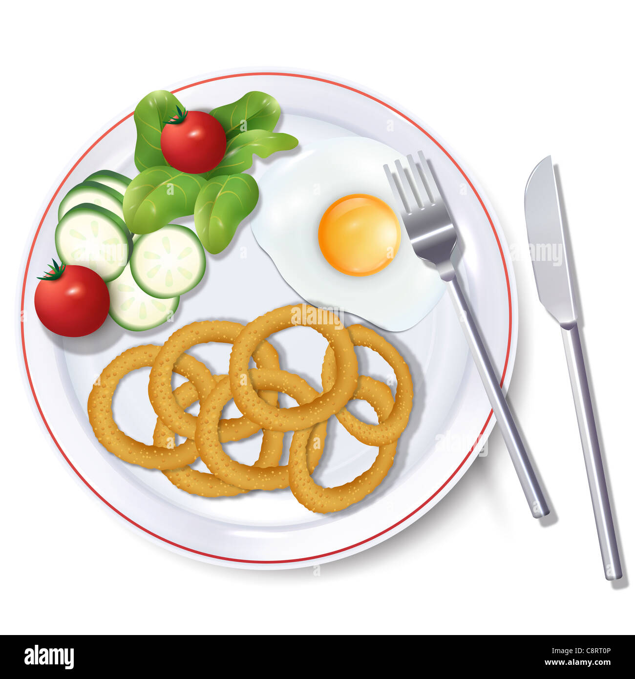Breakfast image Cut Out Stock Images & Pictures - Alamy