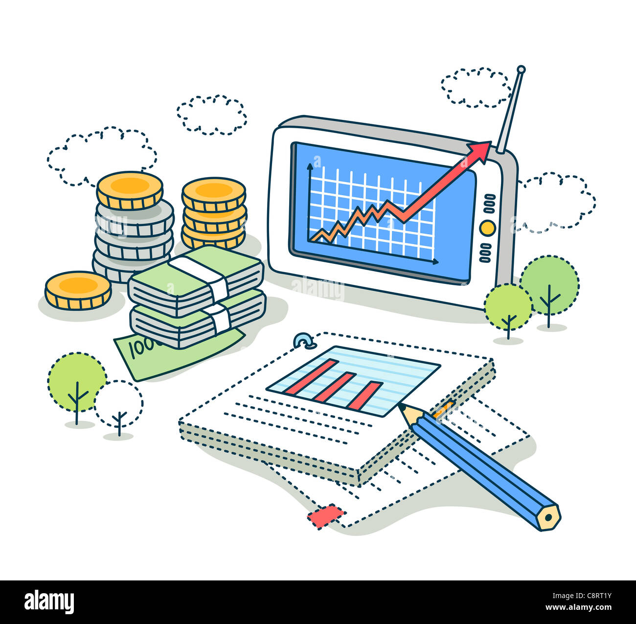 Concept of financial growth Stock Photo - Alamy