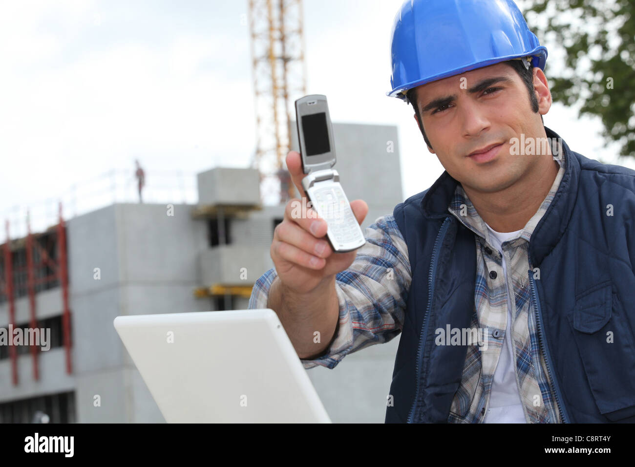 Site supervisor and calling hi-res stock photography and images - Alamy