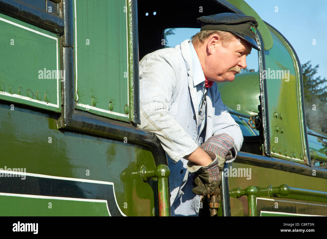 Mid-Hants Railway Autumn Gala 28/10/11. Relaxed driver of N2 class ...