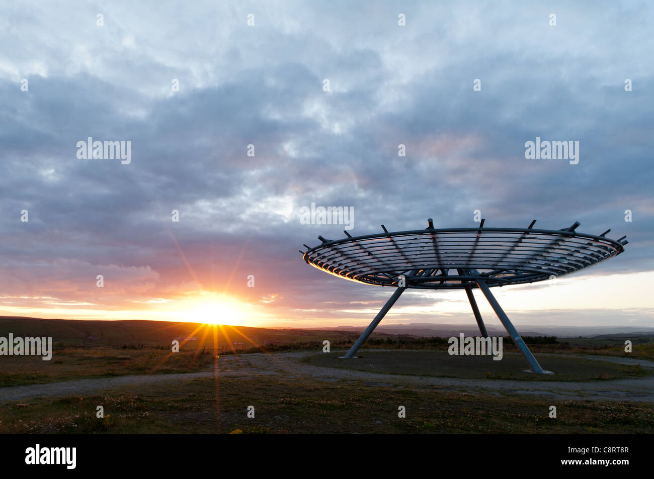 Halo Panopticon Lancashire art installation Stock Photo - Alamy