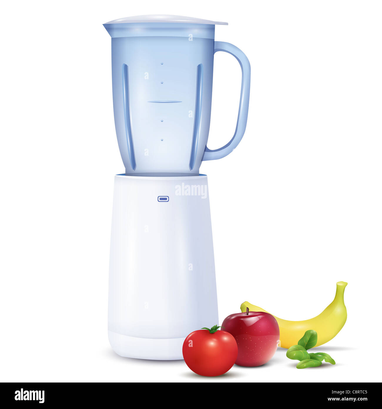 Juicer Mixer And Fruits Stock Photo - Alamy