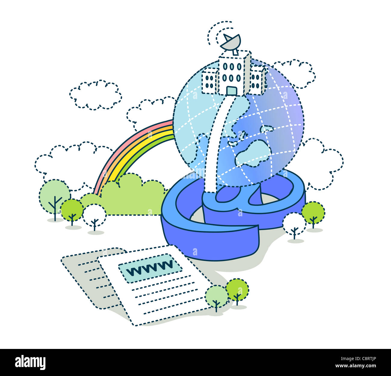 Concept of global communication Stock Photo - Alamy