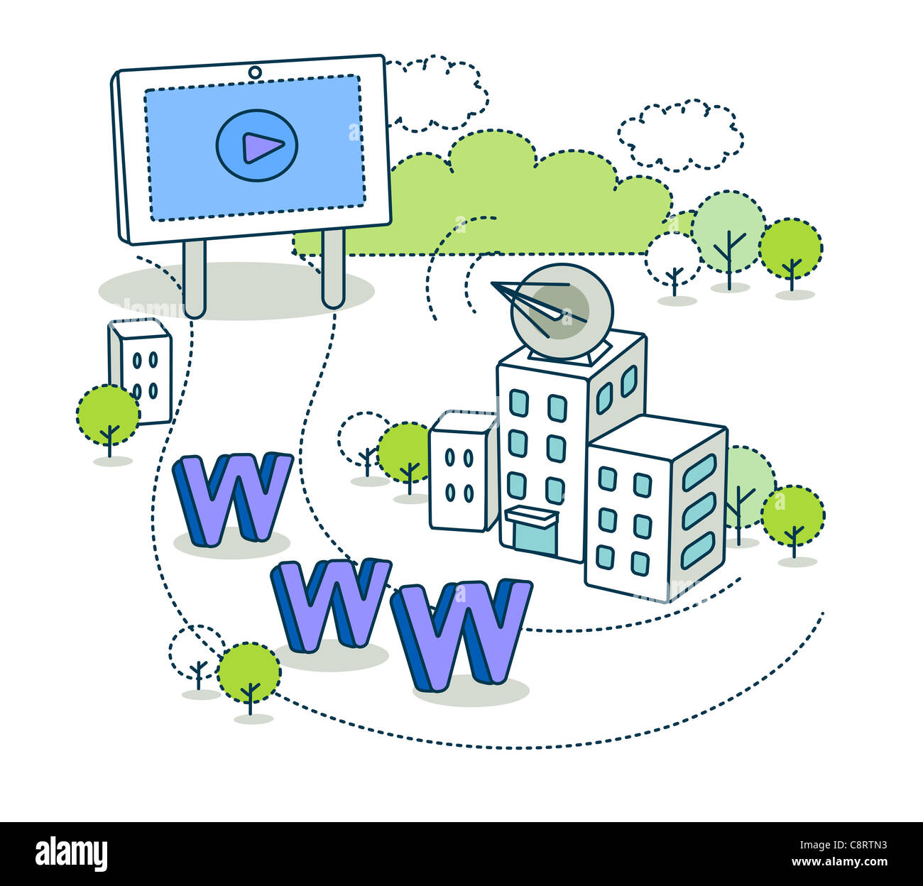 Concept of networking Stock Photo - Alamy