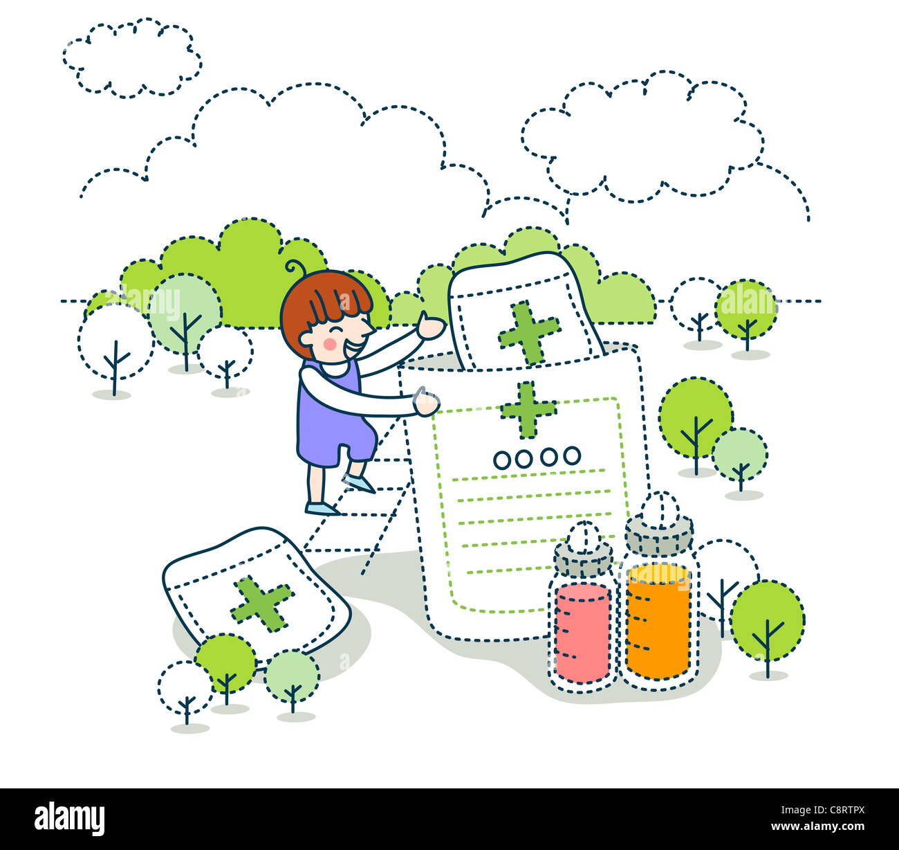 First aid structure Cut Out Stock Images & Pictures - Alamy