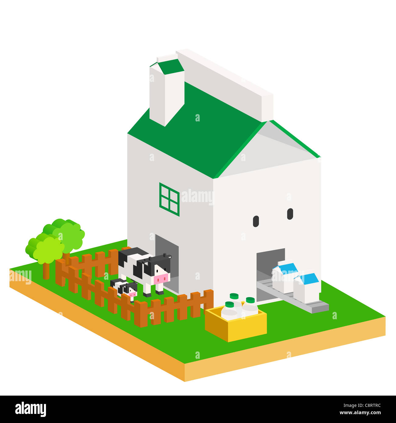 Bottle tree farm Cut Out Stock Images & Pictures - Alamy
