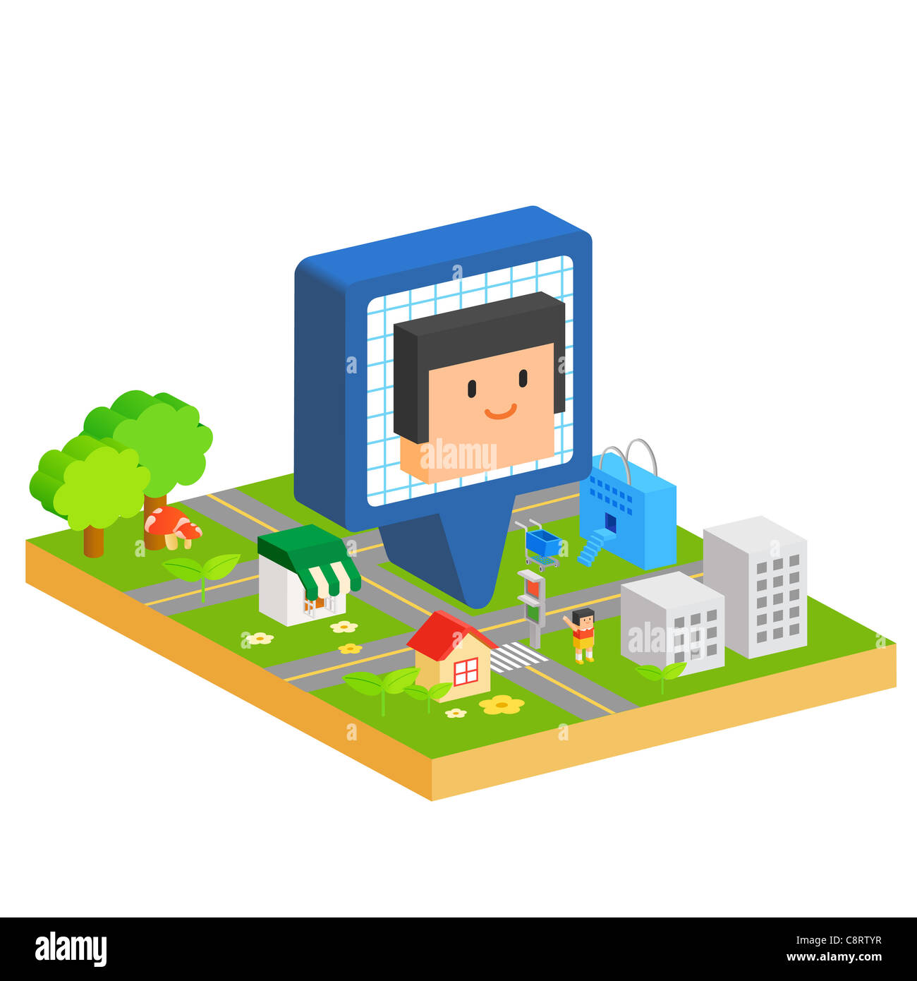 Hoarding In City Stock Photo - Alamy