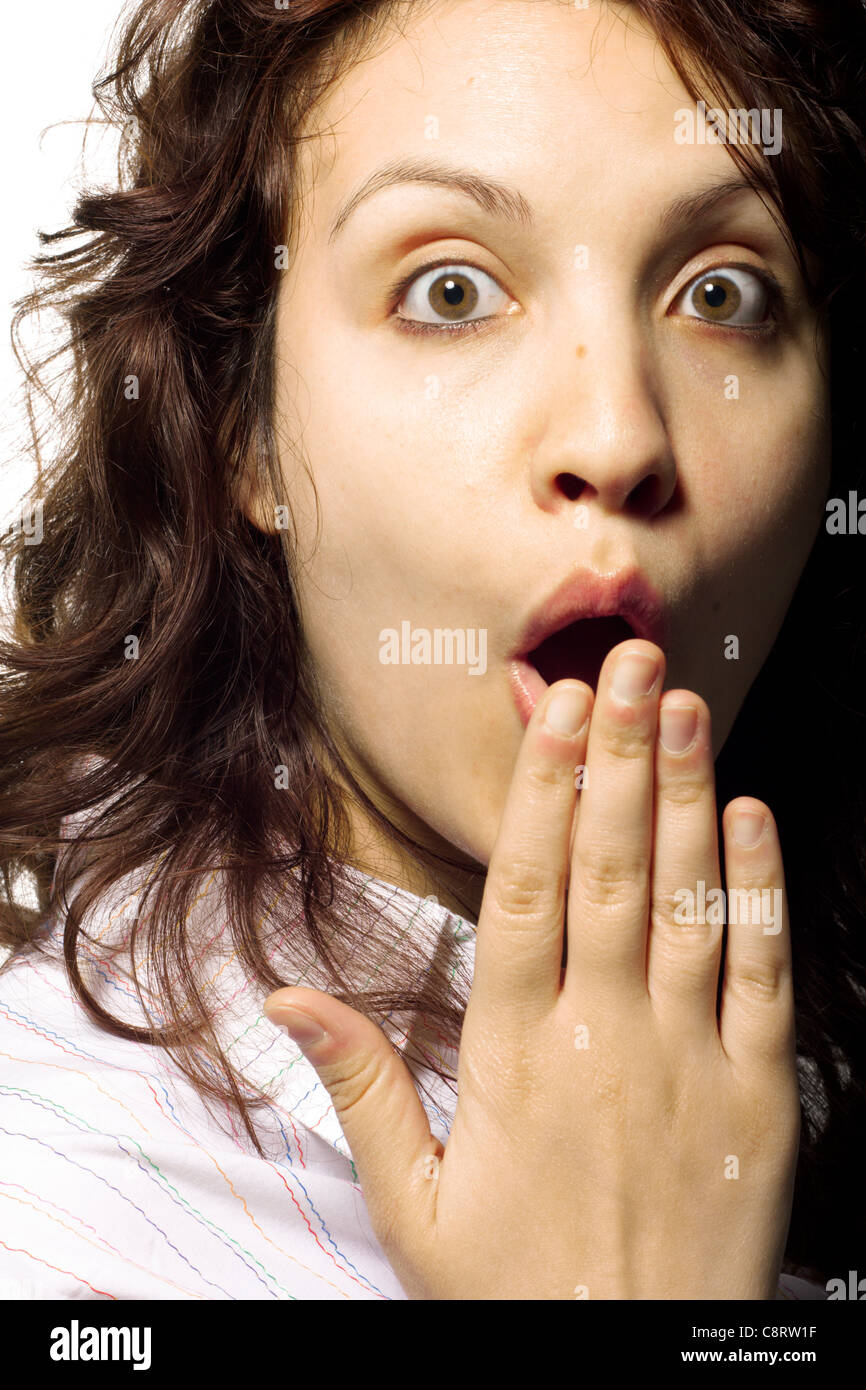 Girl Amazed Face High Resolution Stock Photography and Images - Alamy