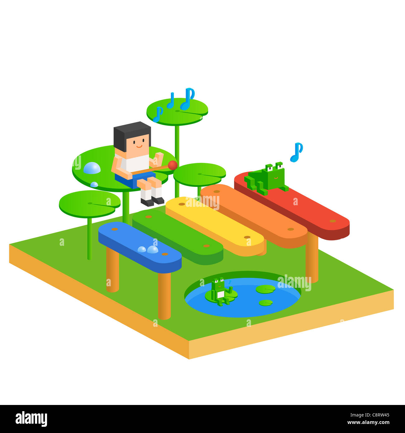 Outdoor musical instrument Cut Out Stock Images & Pictures - Alamy