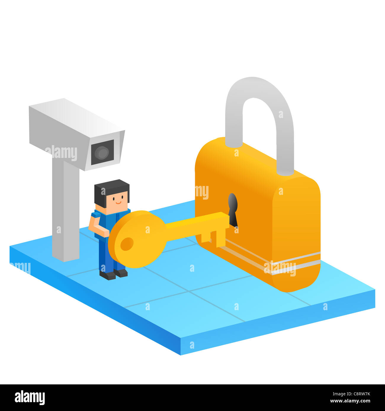 Key in the lock hi-res stock photography and images - Alamy