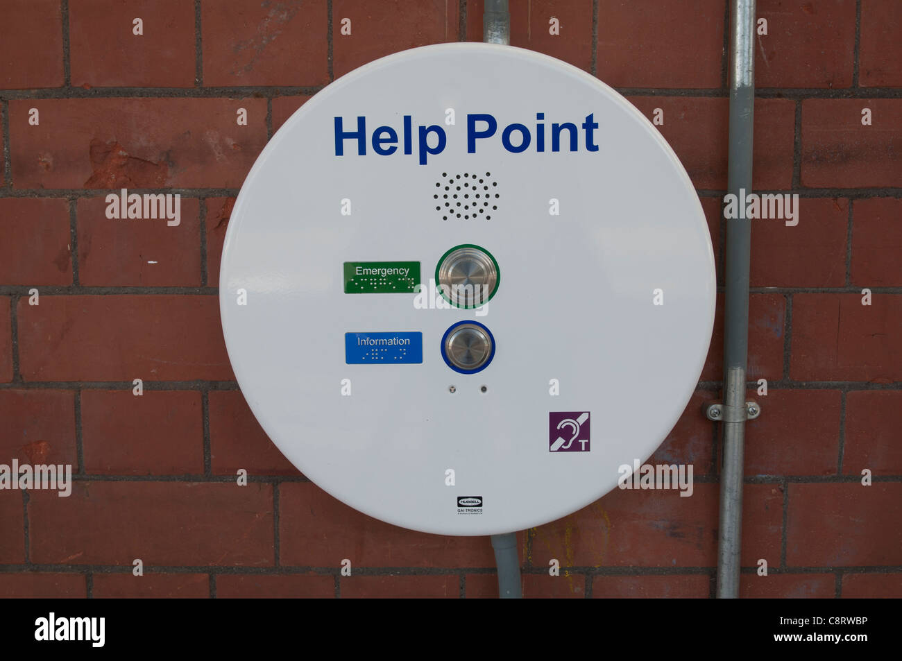 Help Point on Henley in Arden railway station, Warwickshire, UK Stock ...