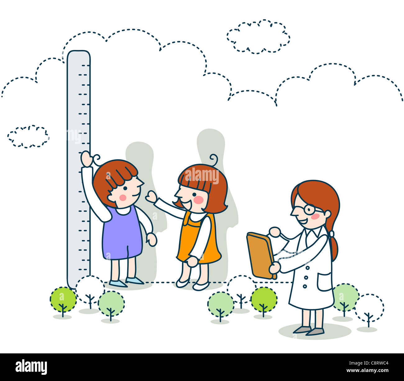 Measuring Height Clipart