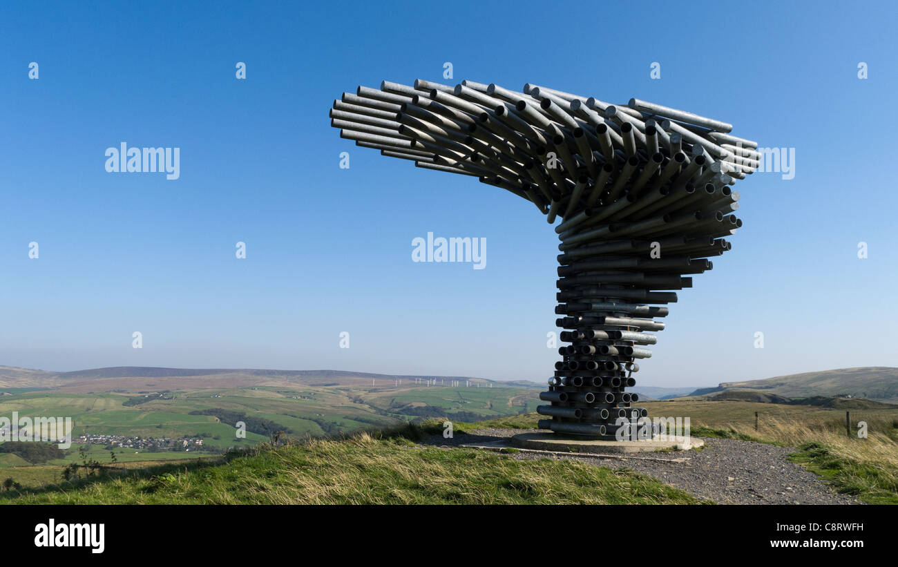 Singing Ringing Tree Lancashire Panopticon art installation Stock Photo ...