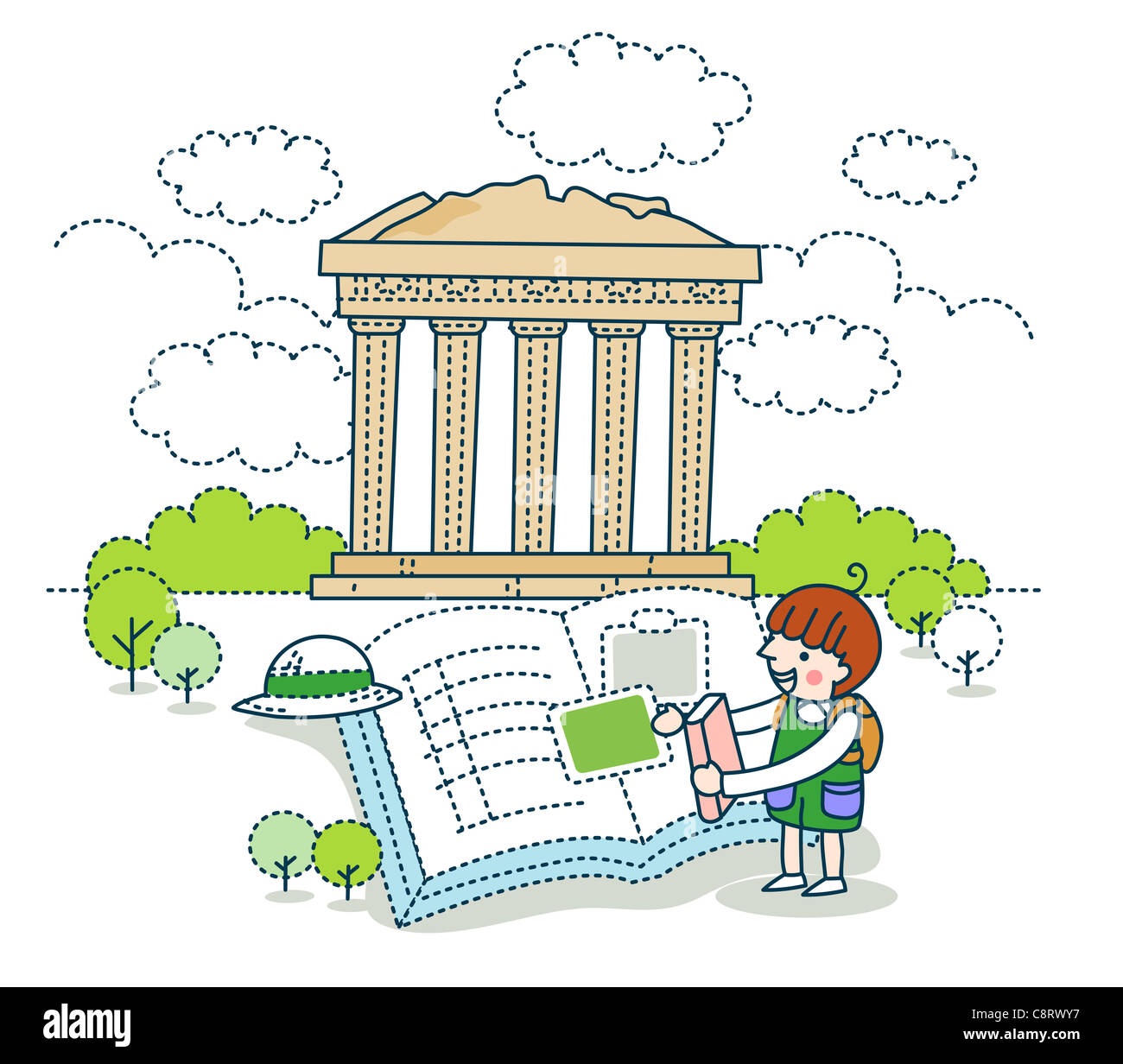 Tourism acropolis Cut Out Stock Images & Pictures - Alamy