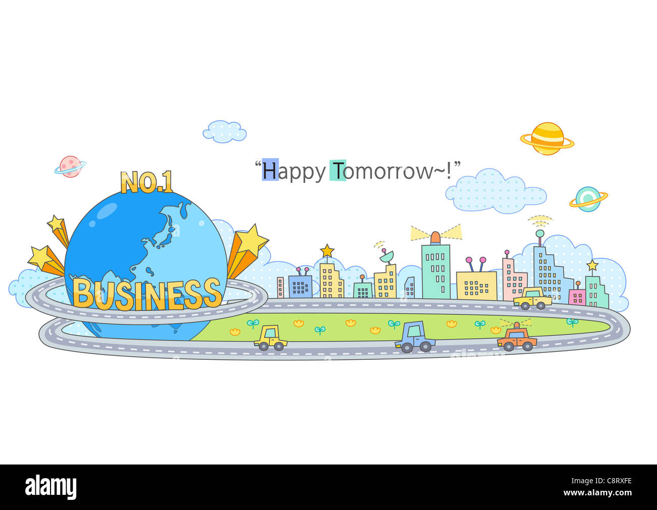 Illustration of future concept Stock Photo - Alamy