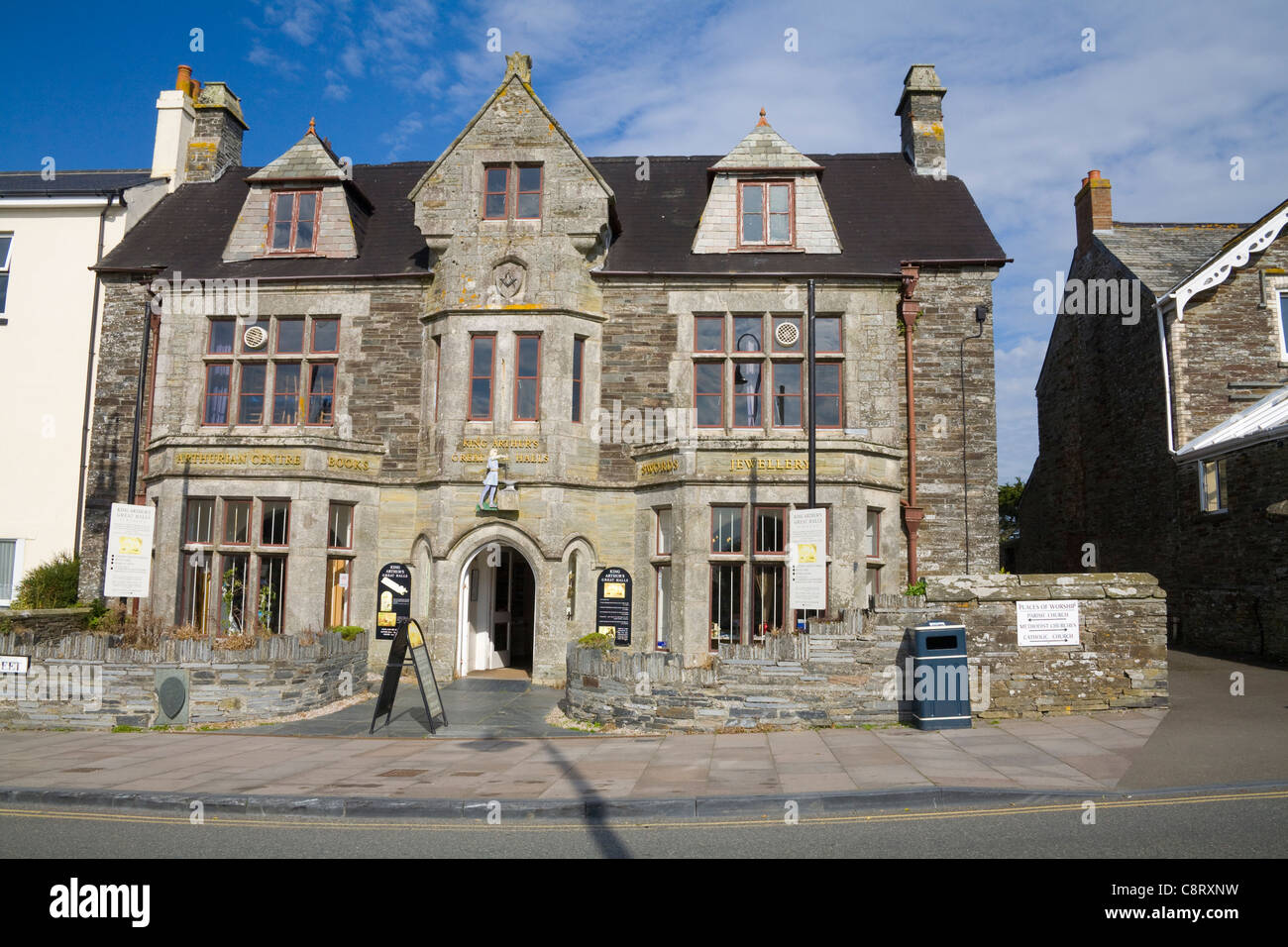 Tintagel Cornwall September King Arthur's Great Hall dedicated to the ...