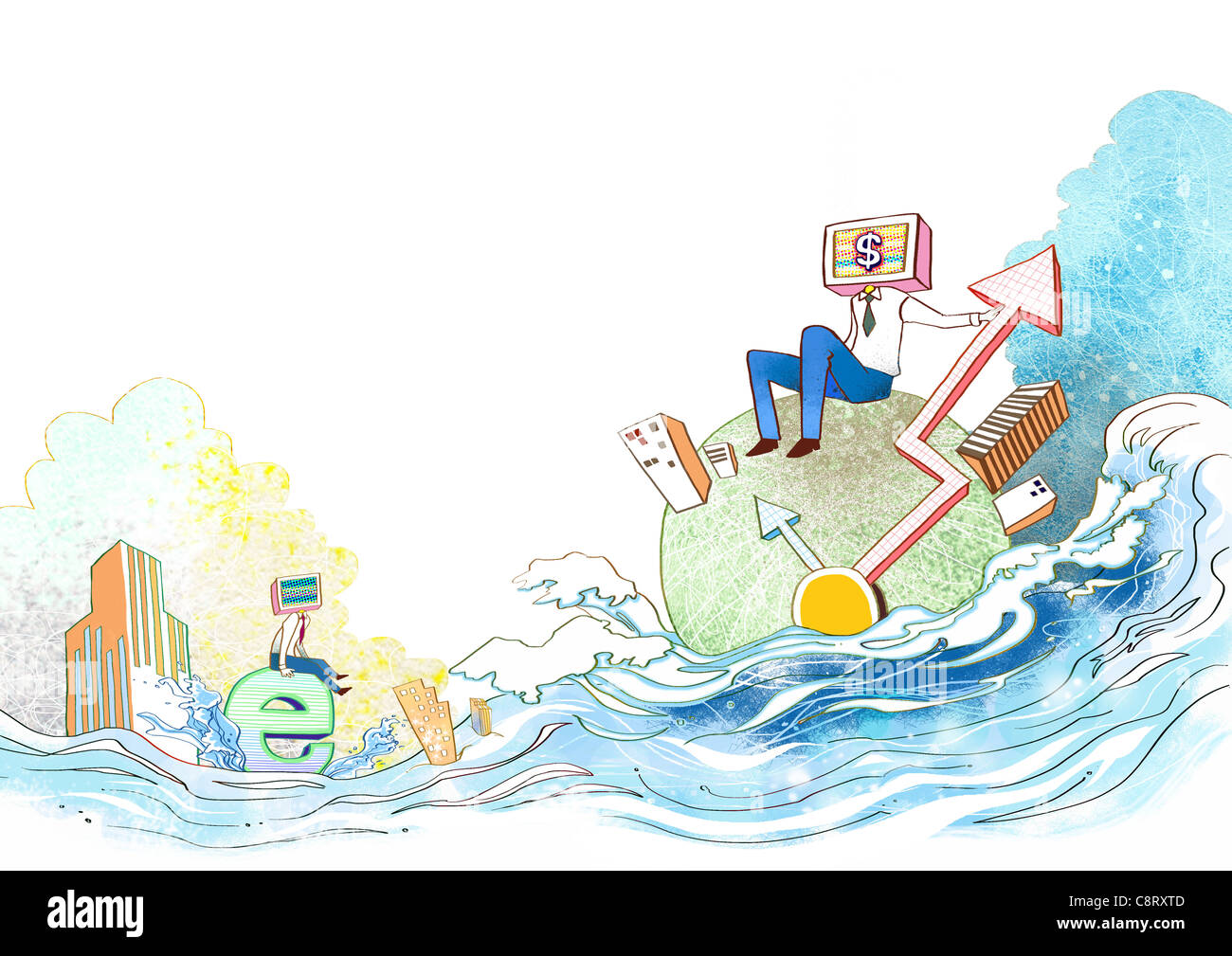 City satellite Cut Out Stock Images & Pictures - Alamy