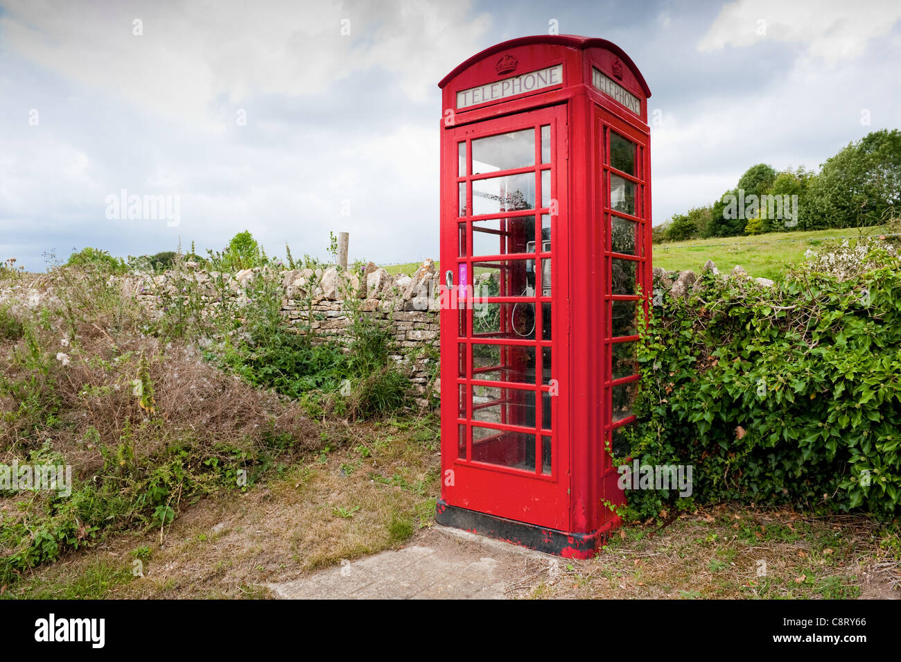 Rustic telephone box hi-res stock photography and images - Alamy