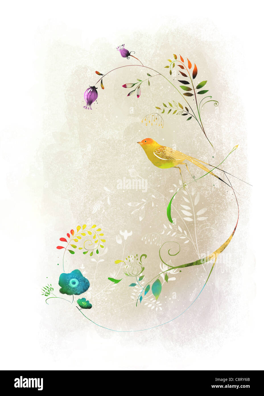 Tree on the head Cut Out Stock Images & Pictures - Alamy