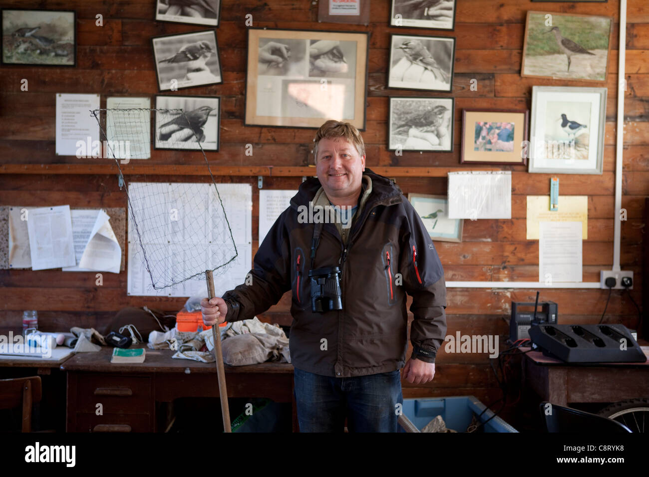 Spurn Head , East Yorkshire - Paul Collins , bird ringer at the Spurn ...